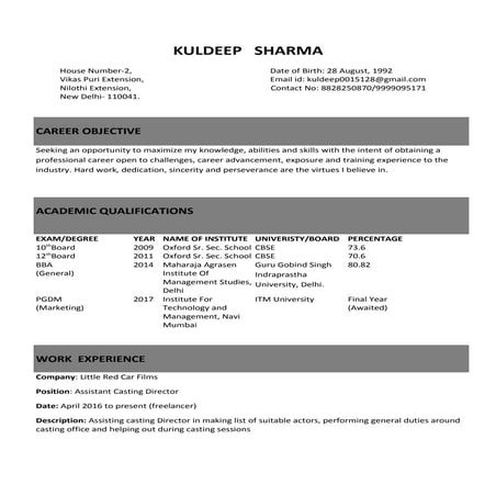 Final cv kuldeep | DOC