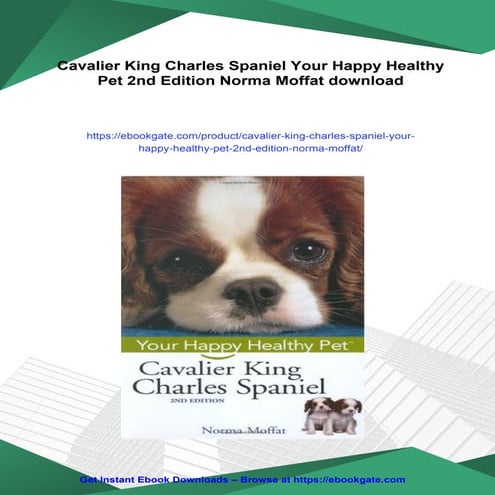 Cavalier King Charles Spaniel Your Happy Healthy Pet 2nd Edition Norma ...