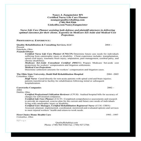 Nancy CV | DOC