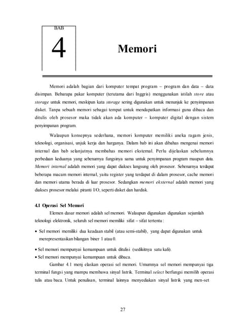 Pertemuan 10 memory | PPT