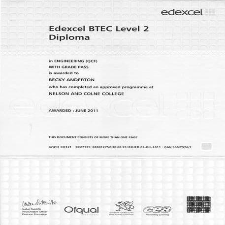 BTEC Engineering | PDF