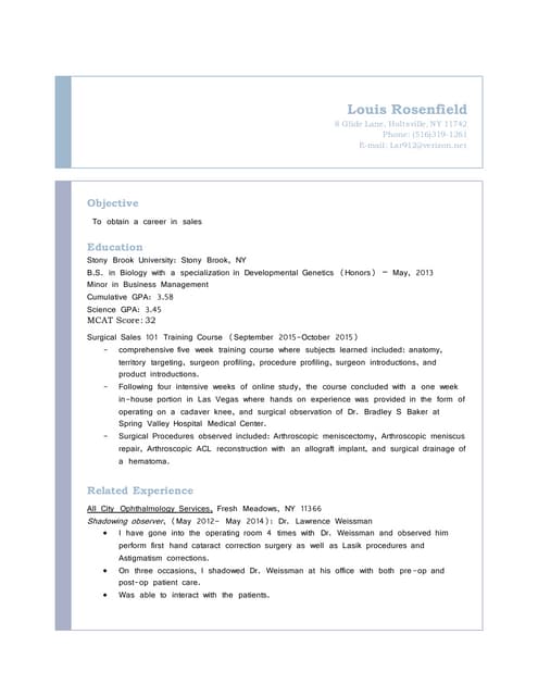 Resume' 2015 | PDF