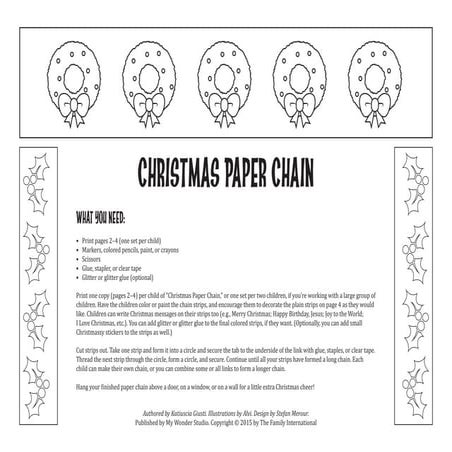 Christmas paper chains | PDF