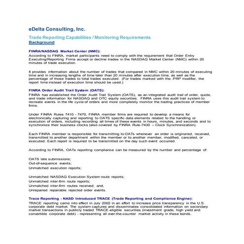 eDelta Trading Platform Marketing-2015 | PDF