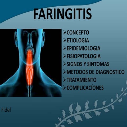 Presentación Faringitis | PPTX
