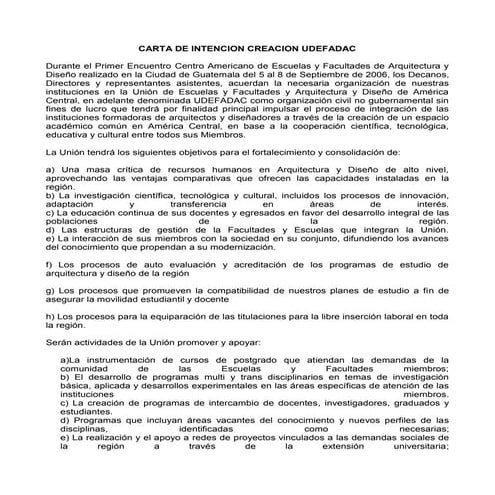 Carta De Intencion Para La Escuela