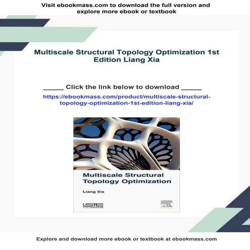 Multiscale Structural Topology Optimization 1st Edition Liang Xia | PDF