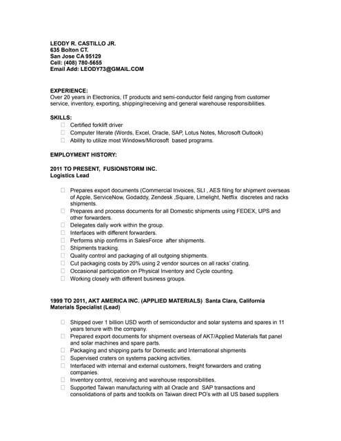 Sean Allen Jones Resume | DOC