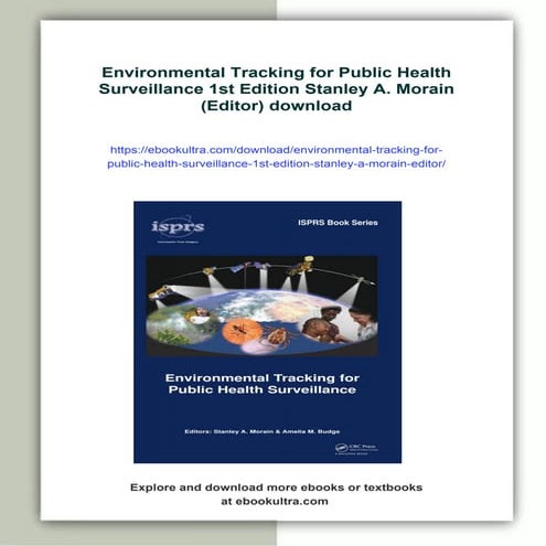 Environmental Tracking for Public Health Surveillance 1st Edition ...