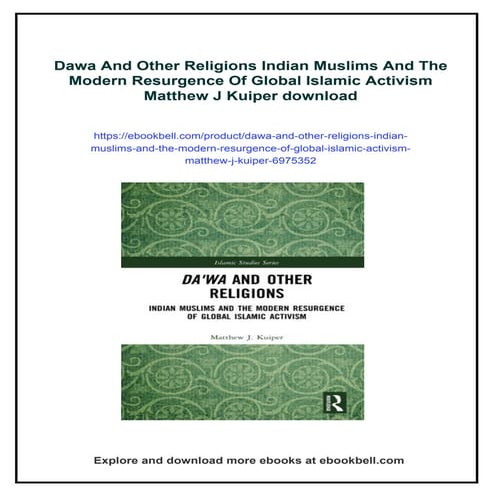 Dawa And Other Religions Indian Muslims And The Modern Resurgence Of ...