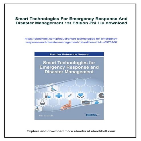 Smart Technologies For Emergency Response And Disaster Management 1st ...