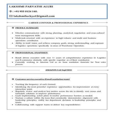 Lak Resume 1.0 | PDF