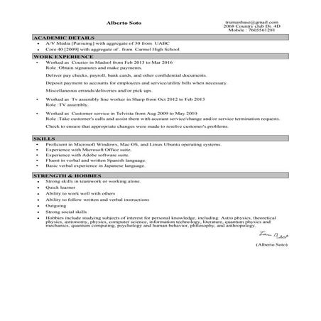 My resume_Professional Resume – 01 | PDF