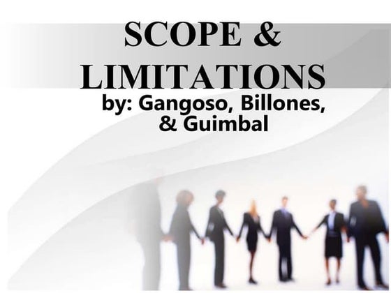 Limitation of the Study | PPTX