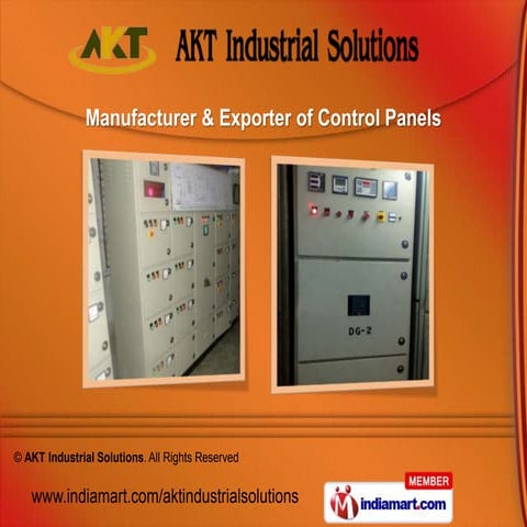 Electrical Control Panels by AKT Industrial Solutions, New Delhi | PPTX ...