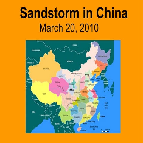 Sandstorm in China | PPT