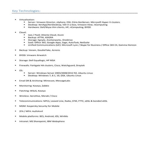 Key Technologies | PDF