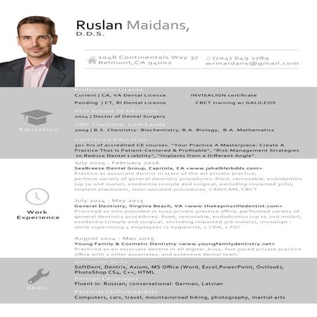 Ruslan Maidans CV | PDF