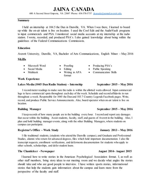 Frank Reynolds resume | DOCX | Undergraduate Education | College Education