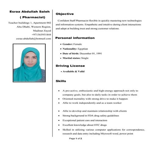 CV- Esraa company - | PDF