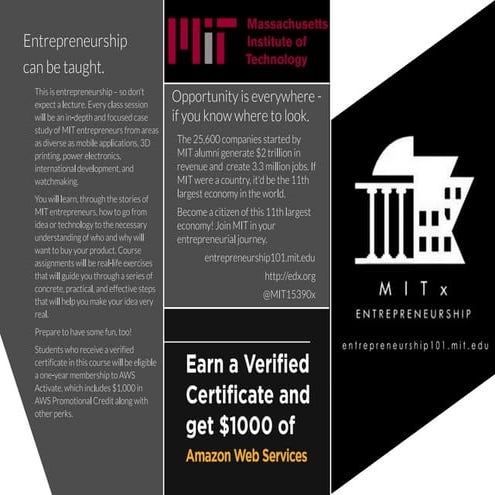 MITx Entrepreneurship Brochure_v3 | PDF
