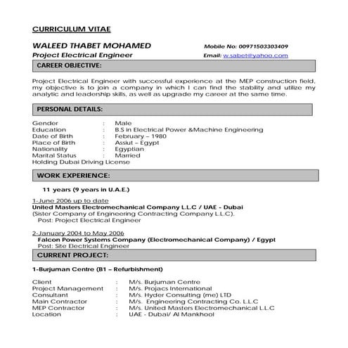 CV_WALEED | PDF