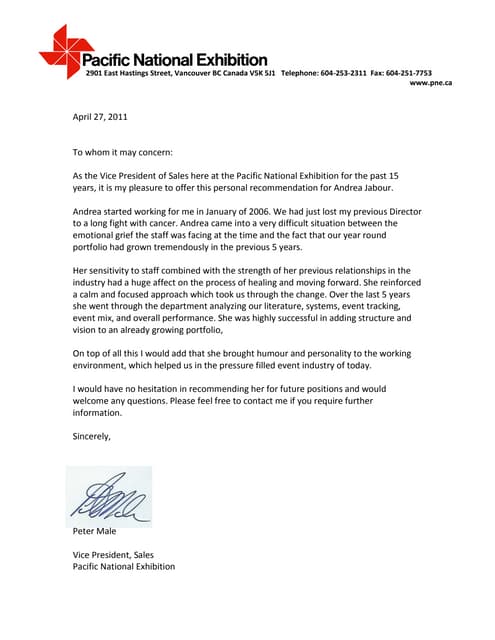 Isobel's recommendation letter | PDF