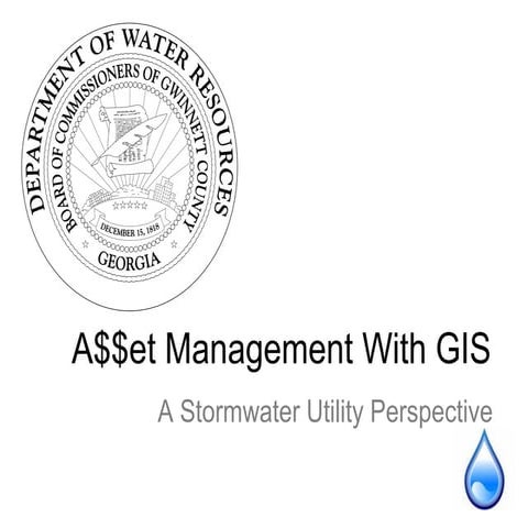 Asset Management with GIS | PPT | Civil Engineering Industry | Industries