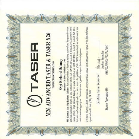 TASER Cert | PDF