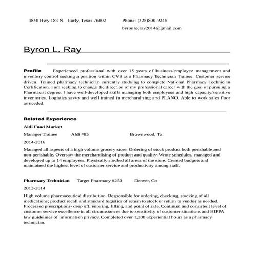 DC Resume | DOCX