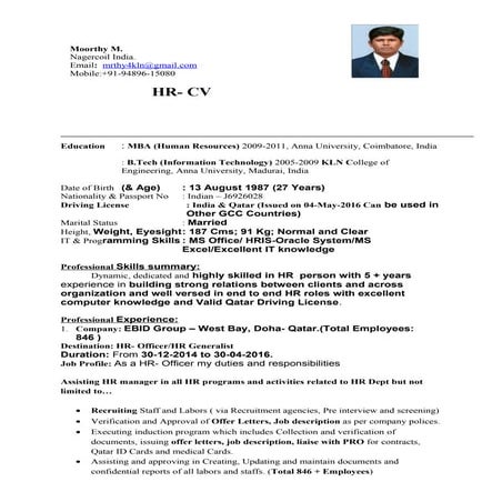 Moorthy_CV_HR | DOC