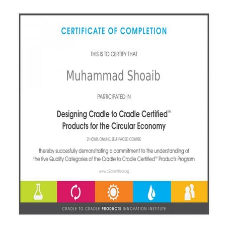 Certificate for design course | PDF