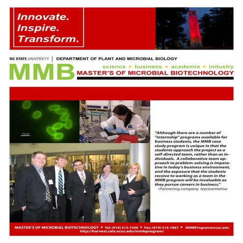 MMB_4page_brochure_102914 | PDF | Undergraduate Education | College Education