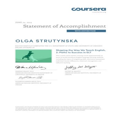 coursera certificate | PDF