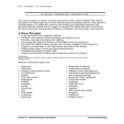 34 clinical preceptor_information | PDF