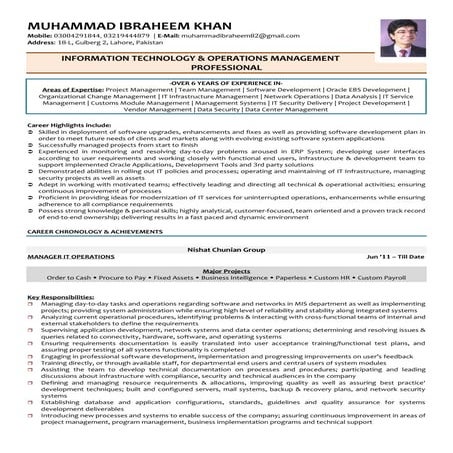 Muhammad Ibraheem Khan_Resume | PDF