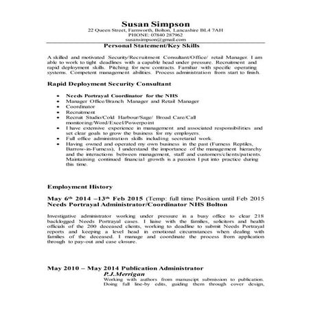 Rosana Romano CV | DOC