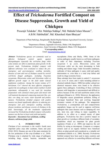 Trichoderma | PPTX | Agriculture | Industries