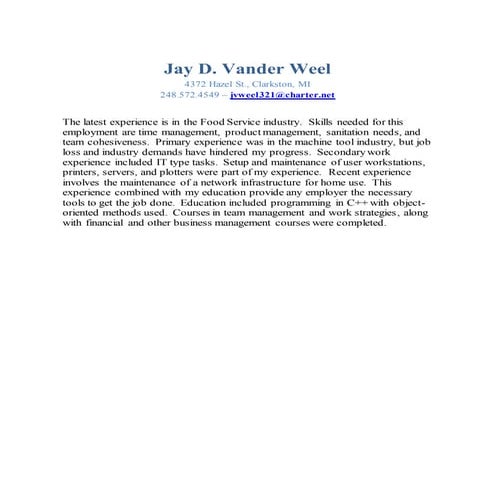 Cole Resume | DOCX