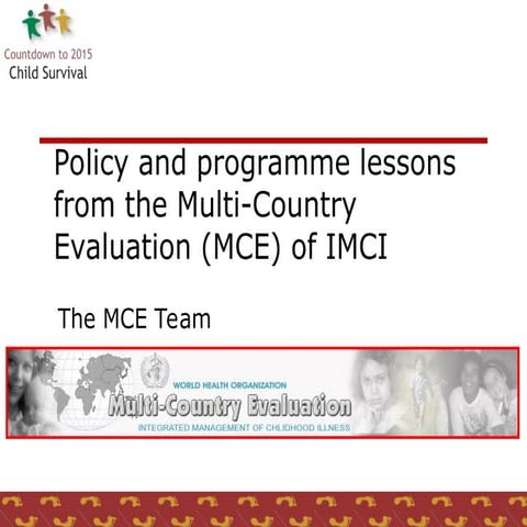Policy and programs about IMCI by rifeen.ppt