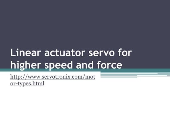The Servo Hydraulic System | PPT