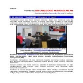(2022) Silabus Training "KNOWLEDGE MANAGEMENT" Guna Meningkatkan Keunggulan Bersaing | DOCX