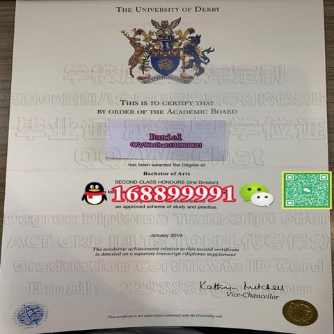 University of Derby degree offer diploma Transcript | PDF