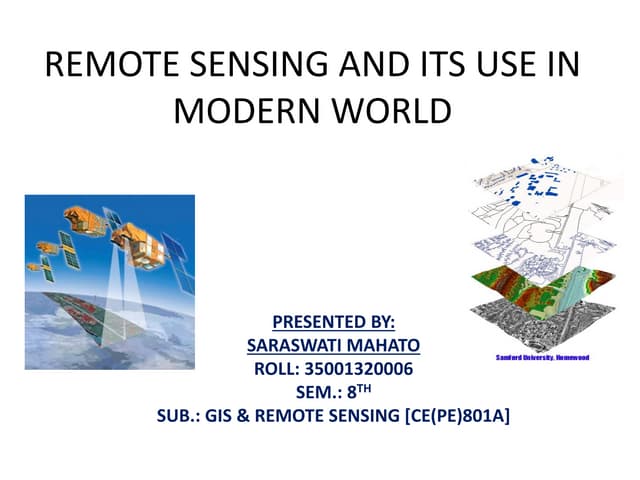 passive and active remote sensing systems, characteristics and operations | PDF | Geography ...