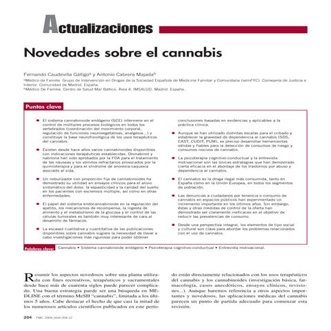 CLASES DEL CANNABIS, EDUCACIÓN SECUNDARIA, | PDF