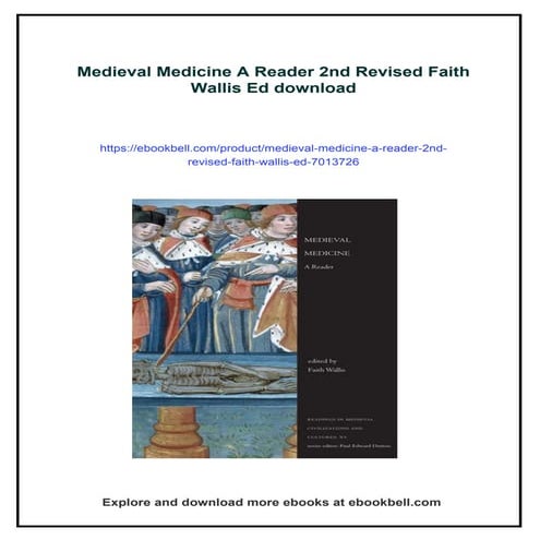 Medieval Medicine A Reader 2nd Revised Faith Wallis Ed | PDF