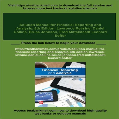 Solution Manual for Financial Reporting and Analysis, 8th Edition ...