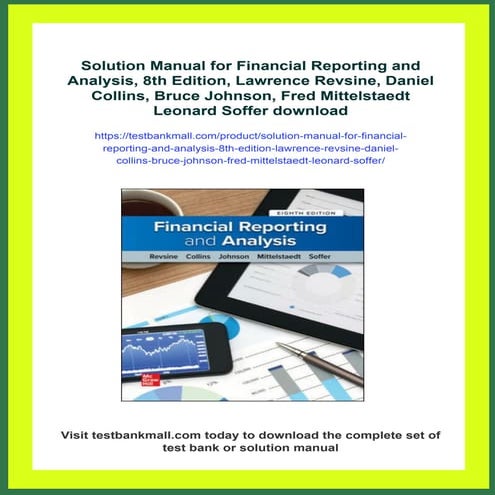 Solution Manual for Financial Reporting and Analysis, 8th Edition ...
