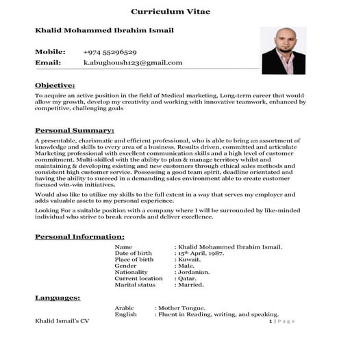 Khalid CV | PDF