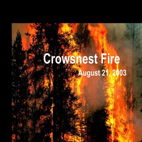 Effective Presentations: Crowsnest Fire | PPT